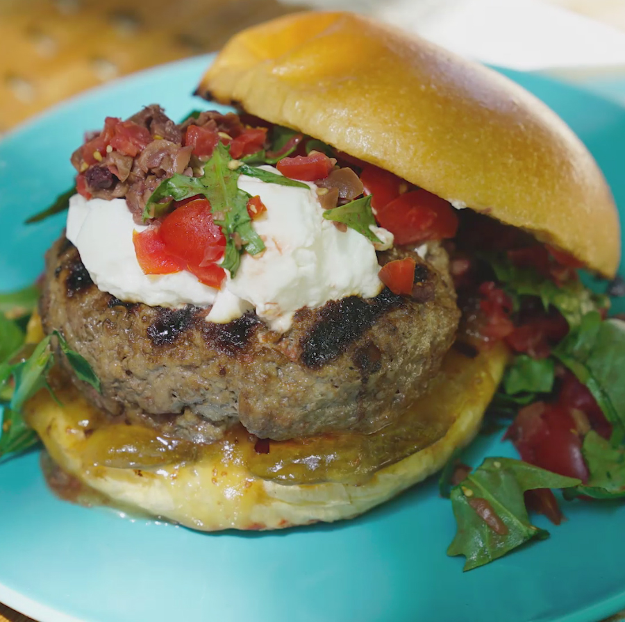 Devon Delaney’s Bistro Bruschetta Brisket Burgers | Live with Kelly and ...